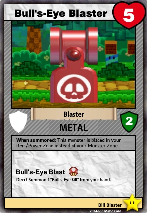 Bull's-Eye Blaster | Super Mario Trading Card Game Wiki | Fandom