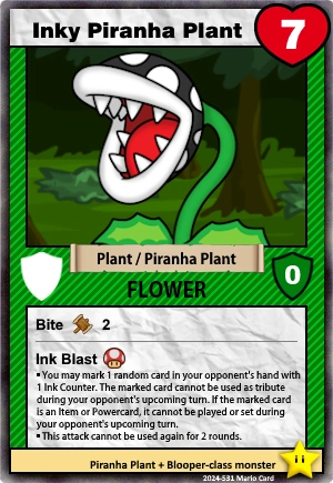Inky Piranha Plant | Super Mario Trading Card Game Wiki | Fandom
