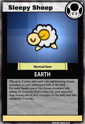 Sleepy Sheep | Super Mario Trading Card Game Wiki | Fandom