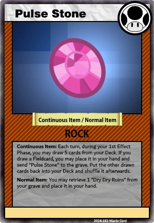 Pulse Stone | Super Mario Trading Card Game Wiki | Fandom