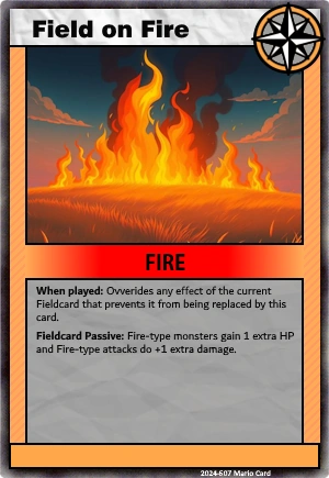 Field on Fire | Super Mario Trading Card Game Wiki | Fandom