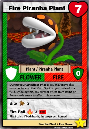 Fire Piranha Plant | Super Mario Trading Card Game Wiki | Fandom