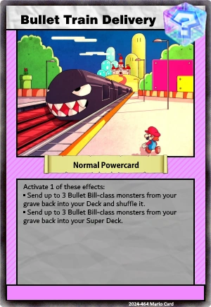 Bullet Train Delivery | Super Mario Trading Card Game Wiki | Fandom