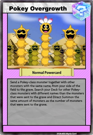 Pokey Overgrowth | Super Mario Trading Card Game Wiki | Fandom