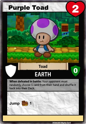 Purple Toad | Super Mario Trading Card Game Wiki | Fandom