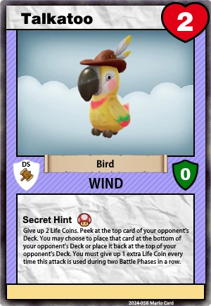 Talkatoo | Super Mario Trading Card Game Wiki | Fandom