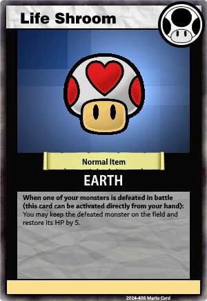 Life Shroom | Super Mario Trading Card Game Wiki | Fandom