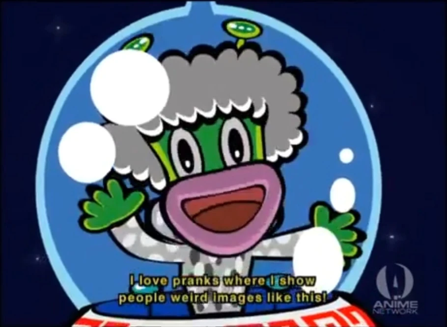 Funky Alien from Planet Kubota | Super Milk Chan Wiki | Fandom