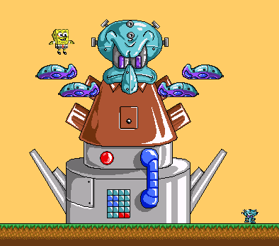 Robot Squidward Revenge | Super Nickelodeon Fusion Wiki | Fandom