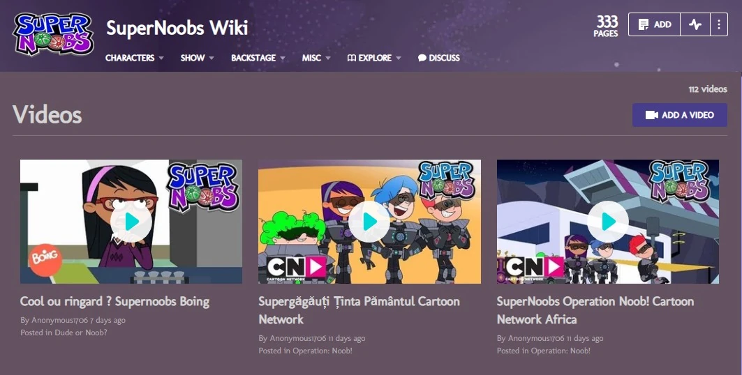 Supernoobs Wiki:Video Guidelines | Supernoobs Wiki | Fandom