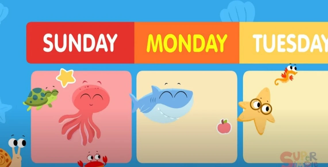 Days Of The Week | Super Simple Wiki | Fandom
