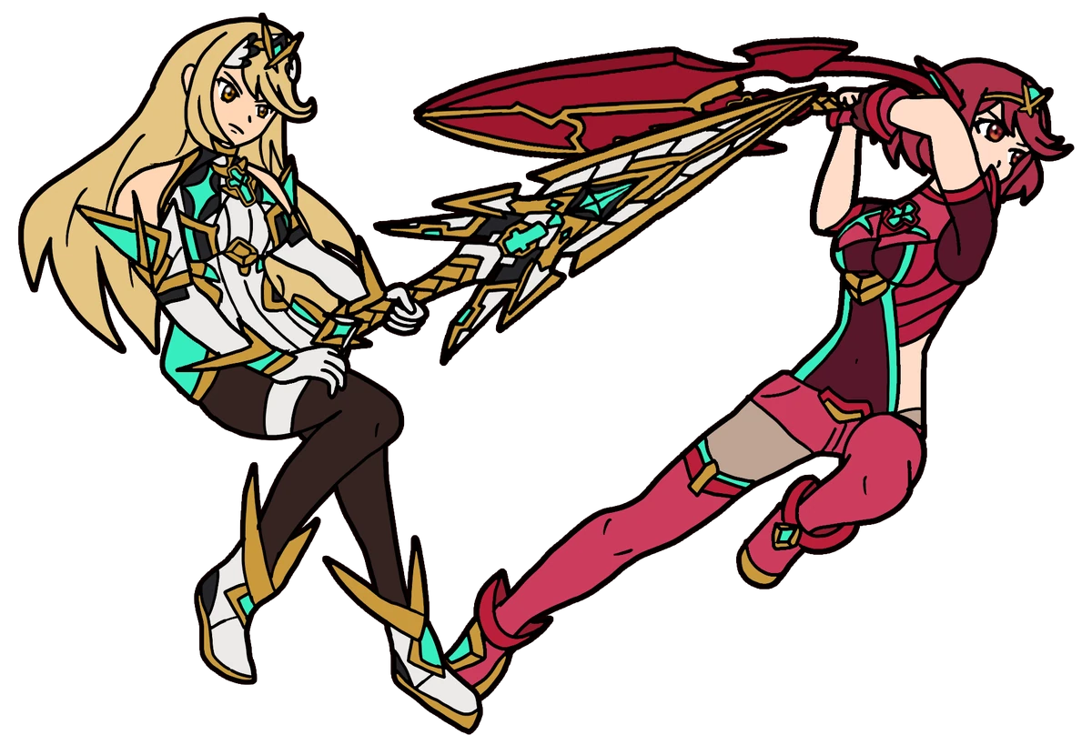 Pyra and Mythra | Super Smash Bros the animation Wiki | Fandom