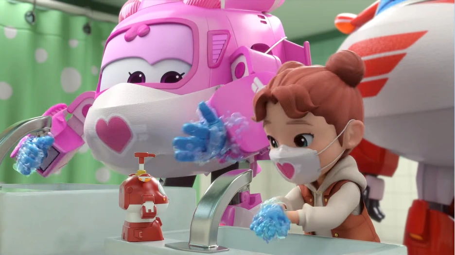 Beat the Virus: Washing Hands | Super Wings Wiki | Fandom