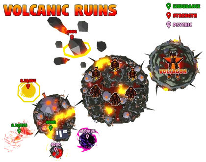 Volcanic Ruins | Super Power Fighting Simulator Wiki | Fandom