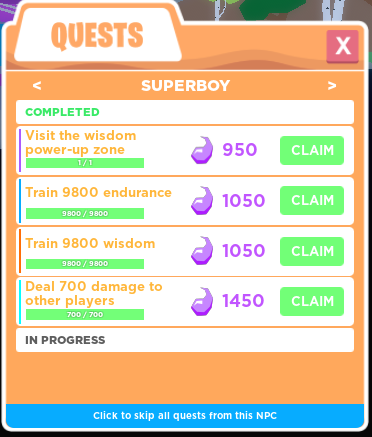 Quests | Super power simulator Wiki | Fandom
