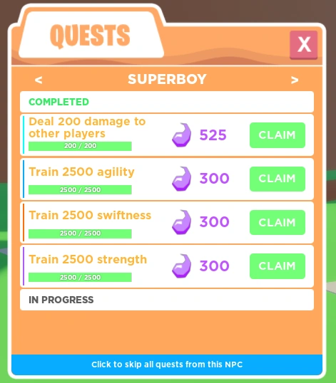 Quests | Super power simulator Wiki | Fandom