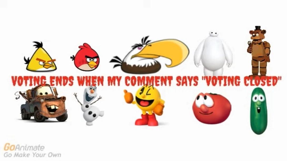 Voting screens | SuperAndrew418 Character Elimination Wiki | Fandom