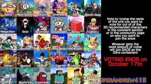 SuperAndrew418 Character Elimination (2021) | SuperAndrew418 Character ...