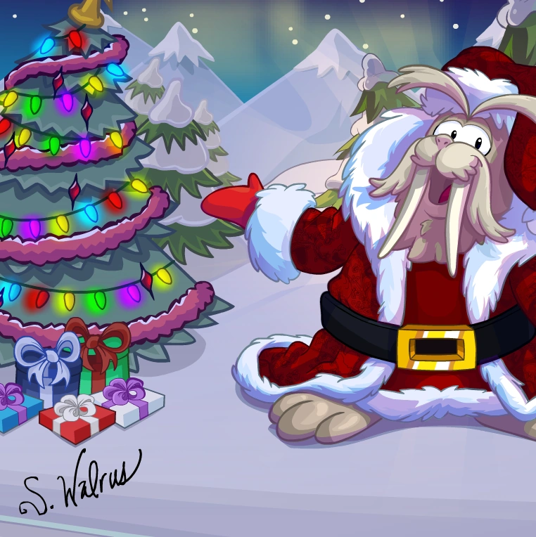 Fondo de Santa Walrus | Super Club Penguin Wiki | Fandom