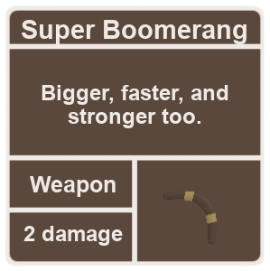 Super Boomerang | Super Cube Cavern Wiki | Fandom