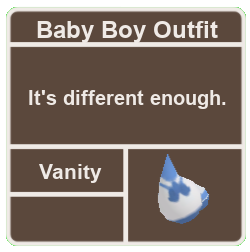 Baby Boy Outfit | Super Cube Cavern Wiki | Fandom
