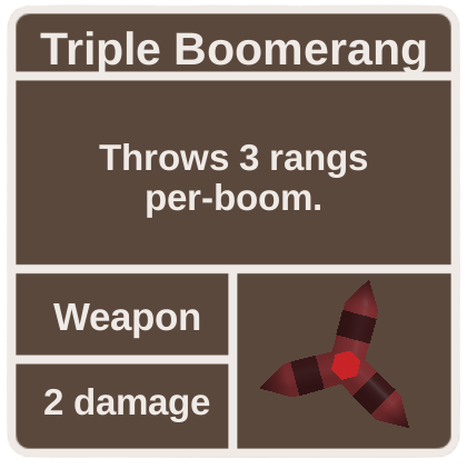 Triple Boomerang | Super Cube Cavern Wiki | Fandom