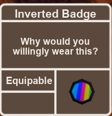 Inverted Badge | Super Cube Cavern Wiki | Fandom