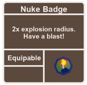 Nuke Badge | Super Cube Cavern Wiki | Fandom