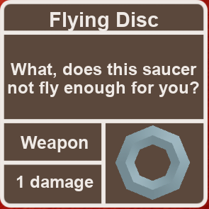 Flying Disc | Super Cube Cavern Wiki | Fandom