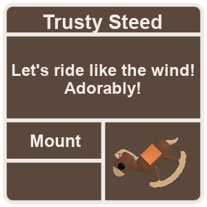 Trusty Steed | Super Cube Cavern Wiki | Fandom