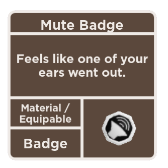 Mute Badge | Super Cube Cavern Wiki | Fandom