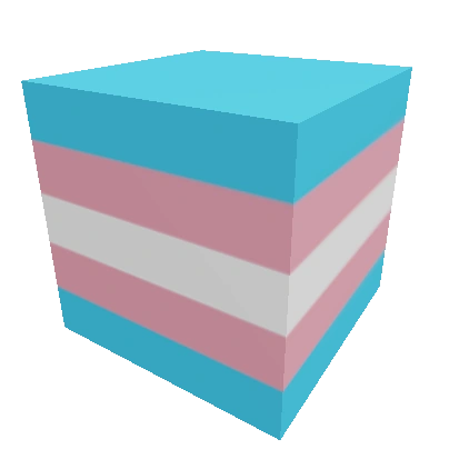 Symmetrical Transgenderism flag normal hexahedron dimensional cube ...