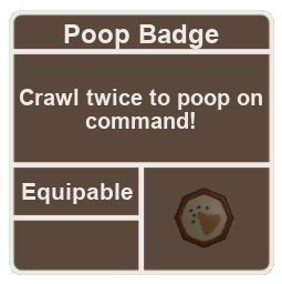 Poop Badge | Super Cube Cavern Wiki | Fandom