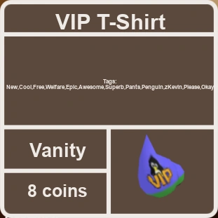VIP T-Shirt | Super Cube Cavern Wiki | Fandom