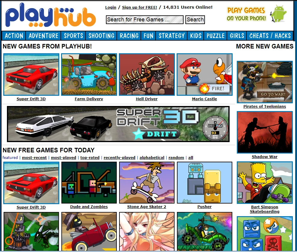 Playhub | Super Drift Вики | Fandom