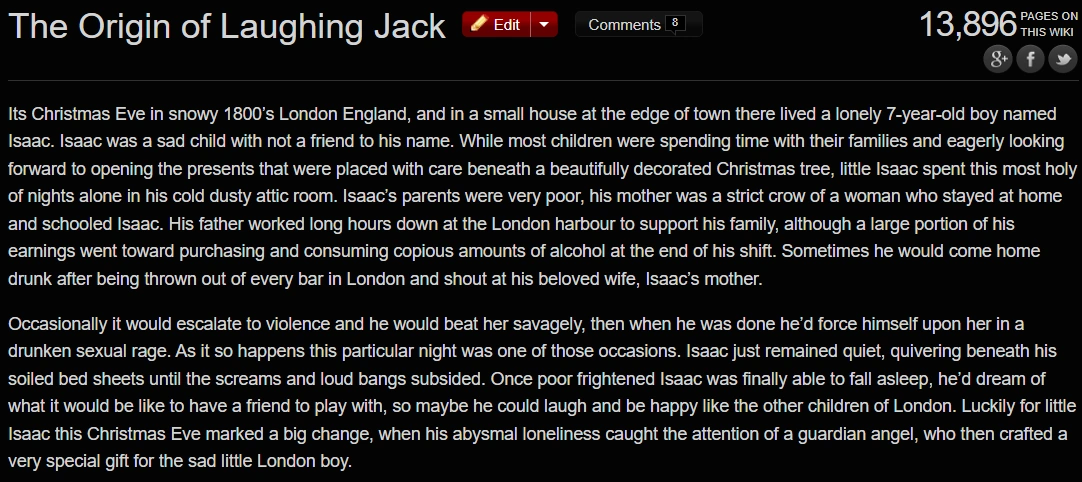 The Origin of Laughing Jack (2013 creepypasta) | SuperEpicFailpedia ...