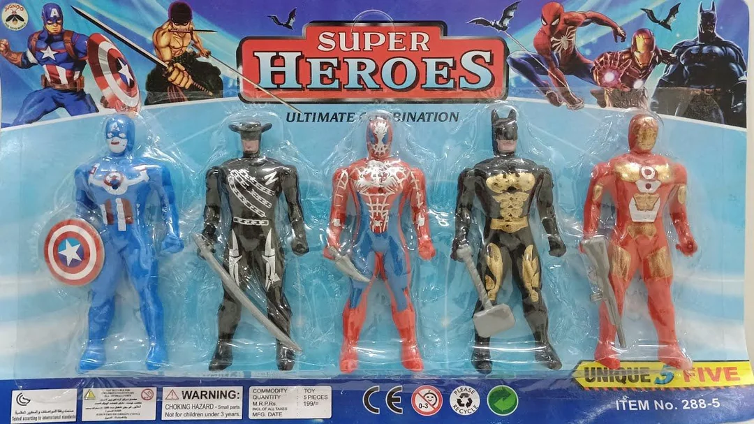 Captain America, Zorro, Spider-Man, Batman and Iron Man (Super Heroes ...