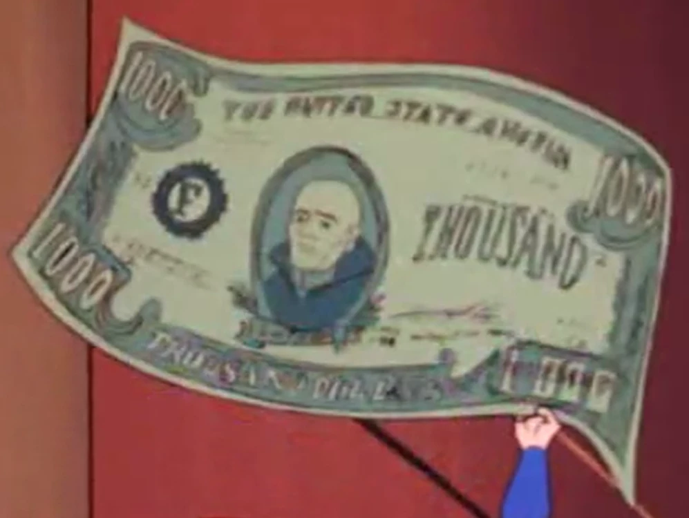 one thousand dollar note