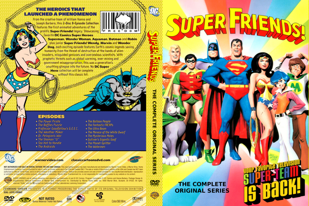 Dvd Media Info Superfriends Wiki Fandom