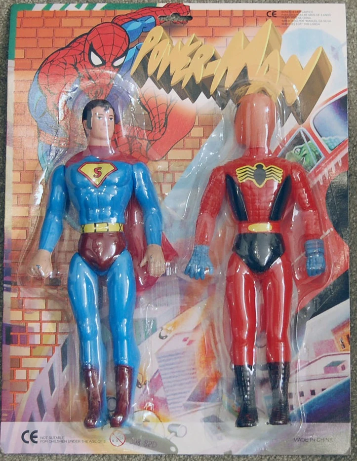 Superman and Spider-Man (Power-Man figures) | SuperFriends Wiki | Fandom
