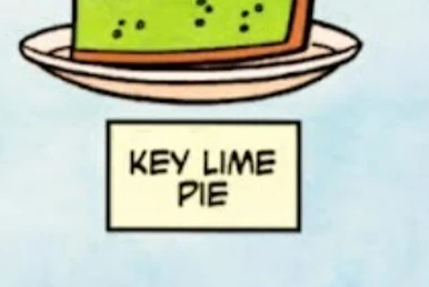 Key Lime Pie Slice Clipart