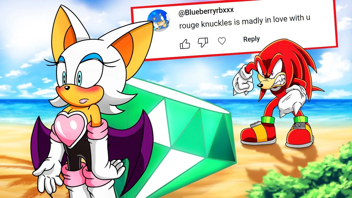 Knuckles Gave Rouge the Master Emerald?! - Knuxouge (Knuckles x Rouge) Q&A Sonic Animation ...