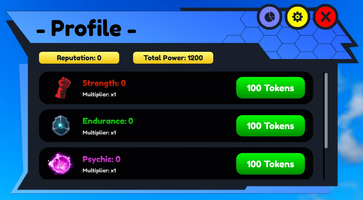 Menu | Superhuman Simulator Wiki | Fandom