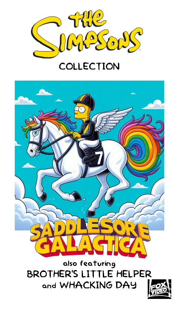The Simpsons: Saddlesore Galactica (VHS) | SuperLogos Wiki | Fandom