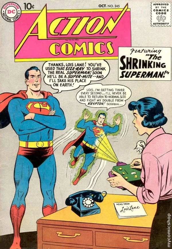 The Shrinking Superman | Superman Wiki | Fandom