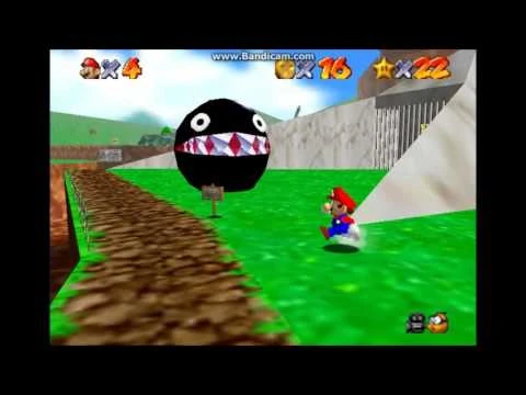 Super Mario 64 - Defeating the Chain Chomp | SuperMario231 Wiki | Fandom