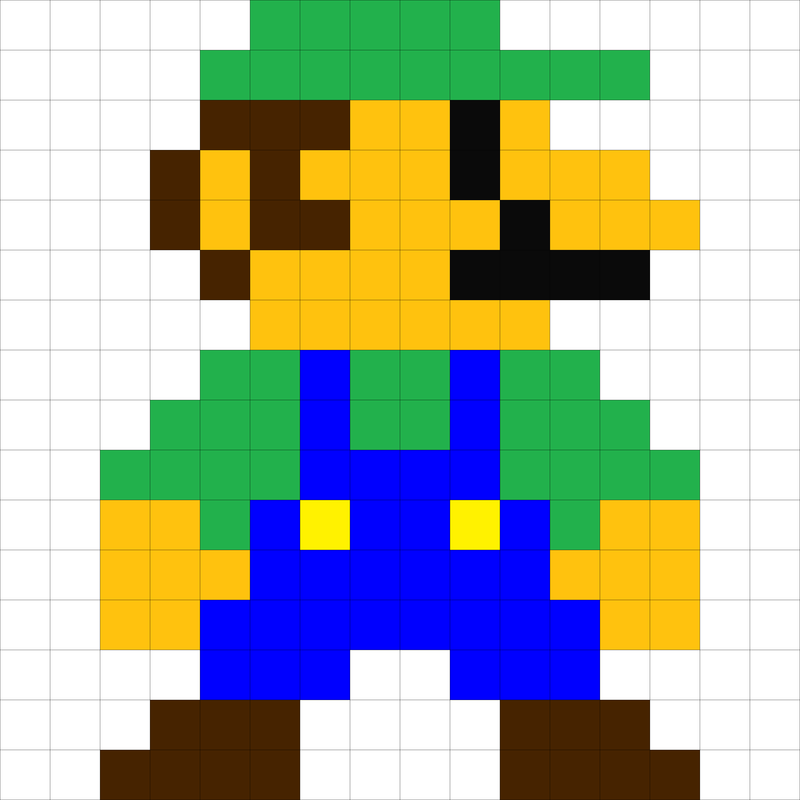 8-Bit Luigi | Super Mario and Friends new Adventure Wiki | Fandom