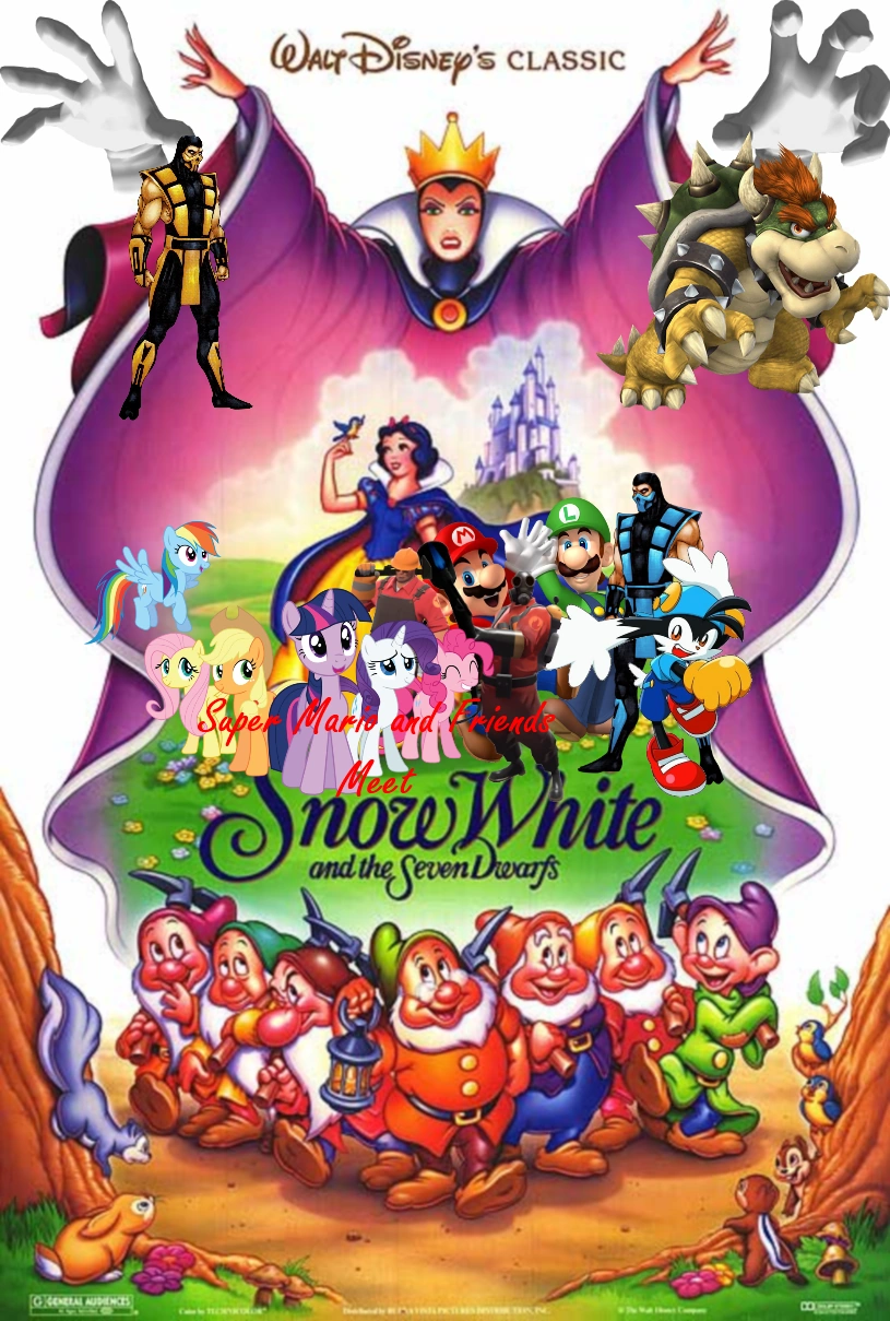 Super Mario and Friends meet Snow White and the Seven Dwarfs | Super ...