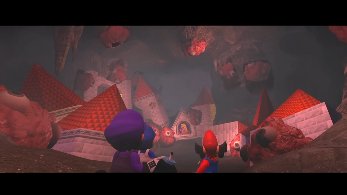 Demonic Goop Caverns The Smg4glitch Wiki Fandom