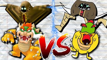 How To Draw Bowser And Mario Fighting